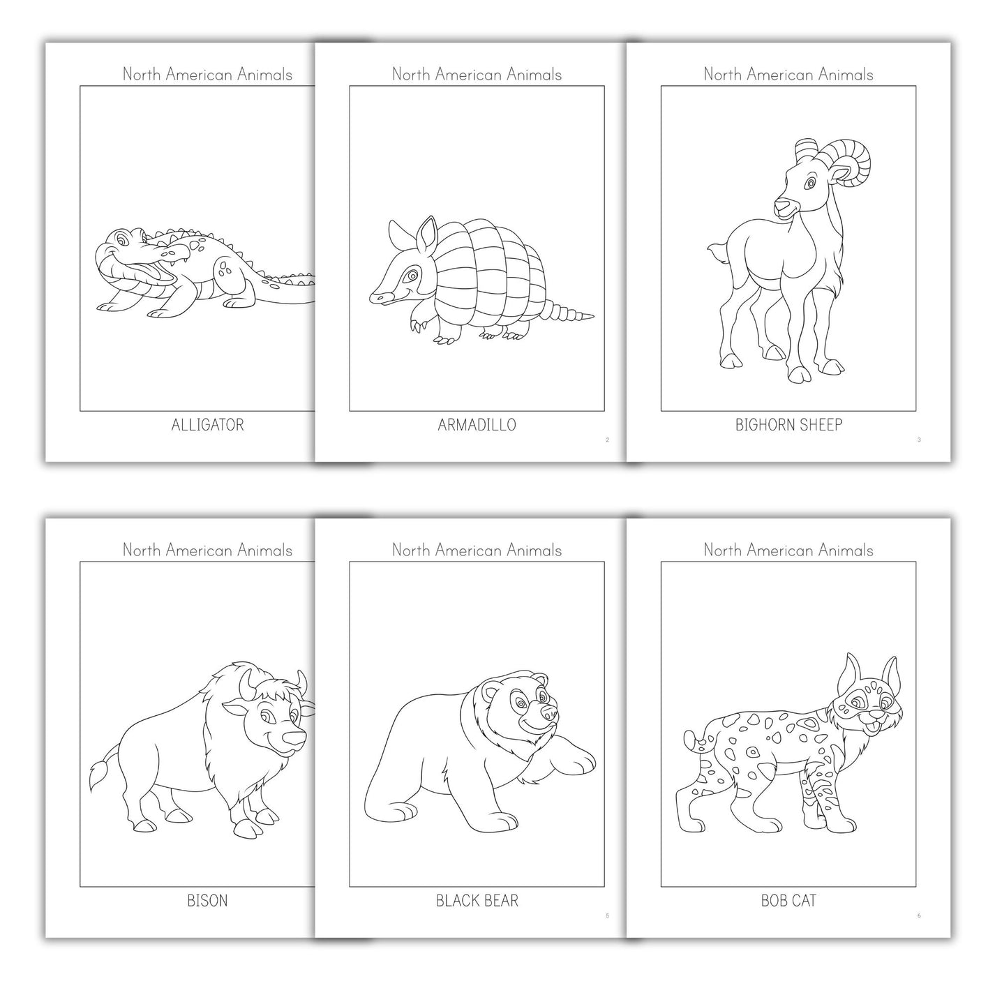 North American Animals Coloring Books – Wellness Resolve