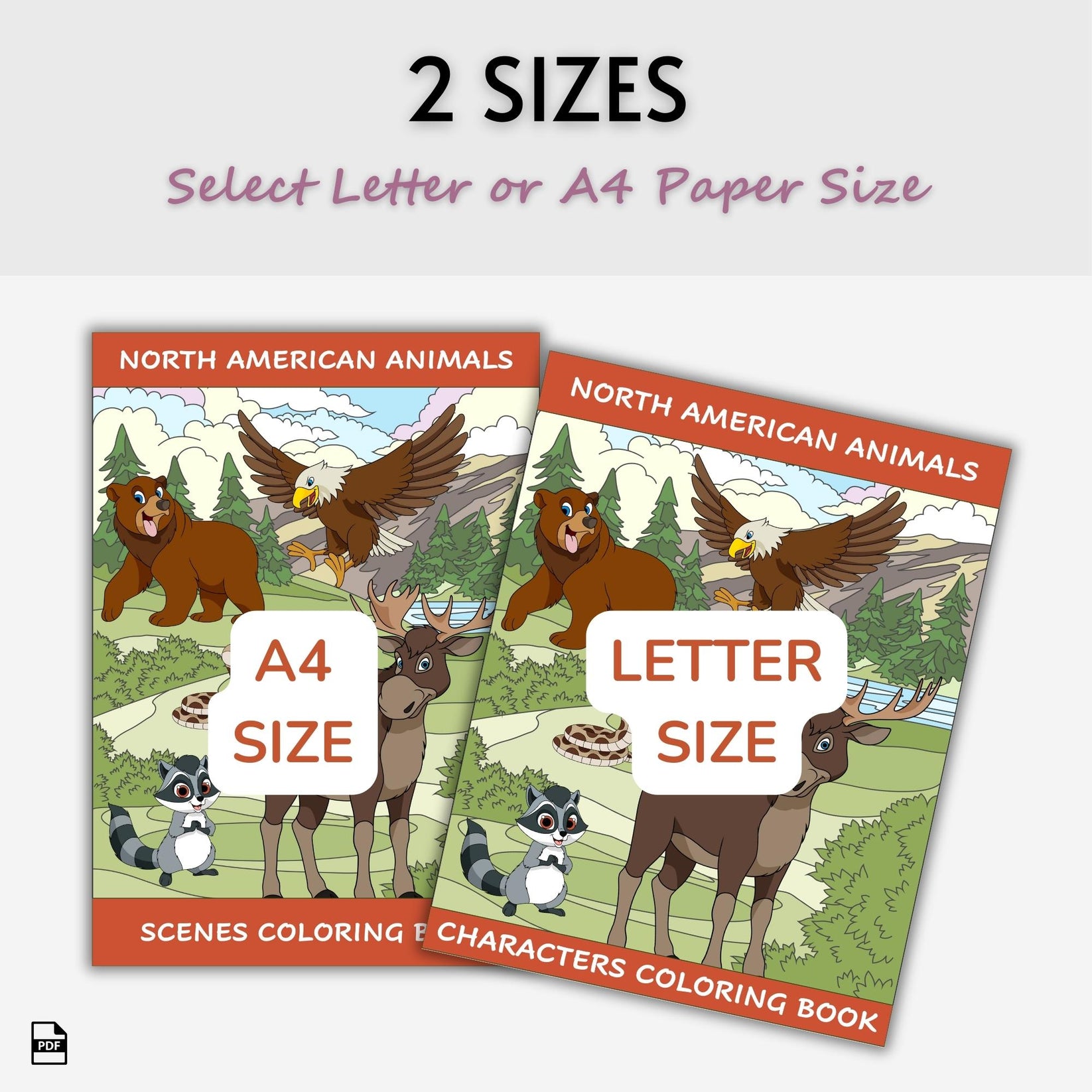 North American Animals Coloring Books – Wellness Resolve